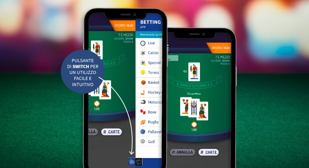 Instant Sette e Mezzo | GOL Games – Switch it on